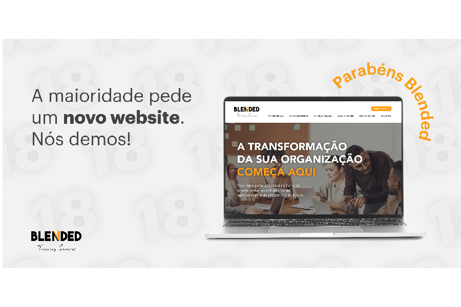 Blended comemora 18 anos e lança novo website